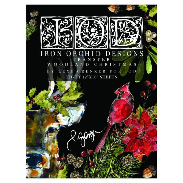 IOD Transfer - Woodland Christmas IOD Image Transfer (12″x16″ Pad-4 Sh ...